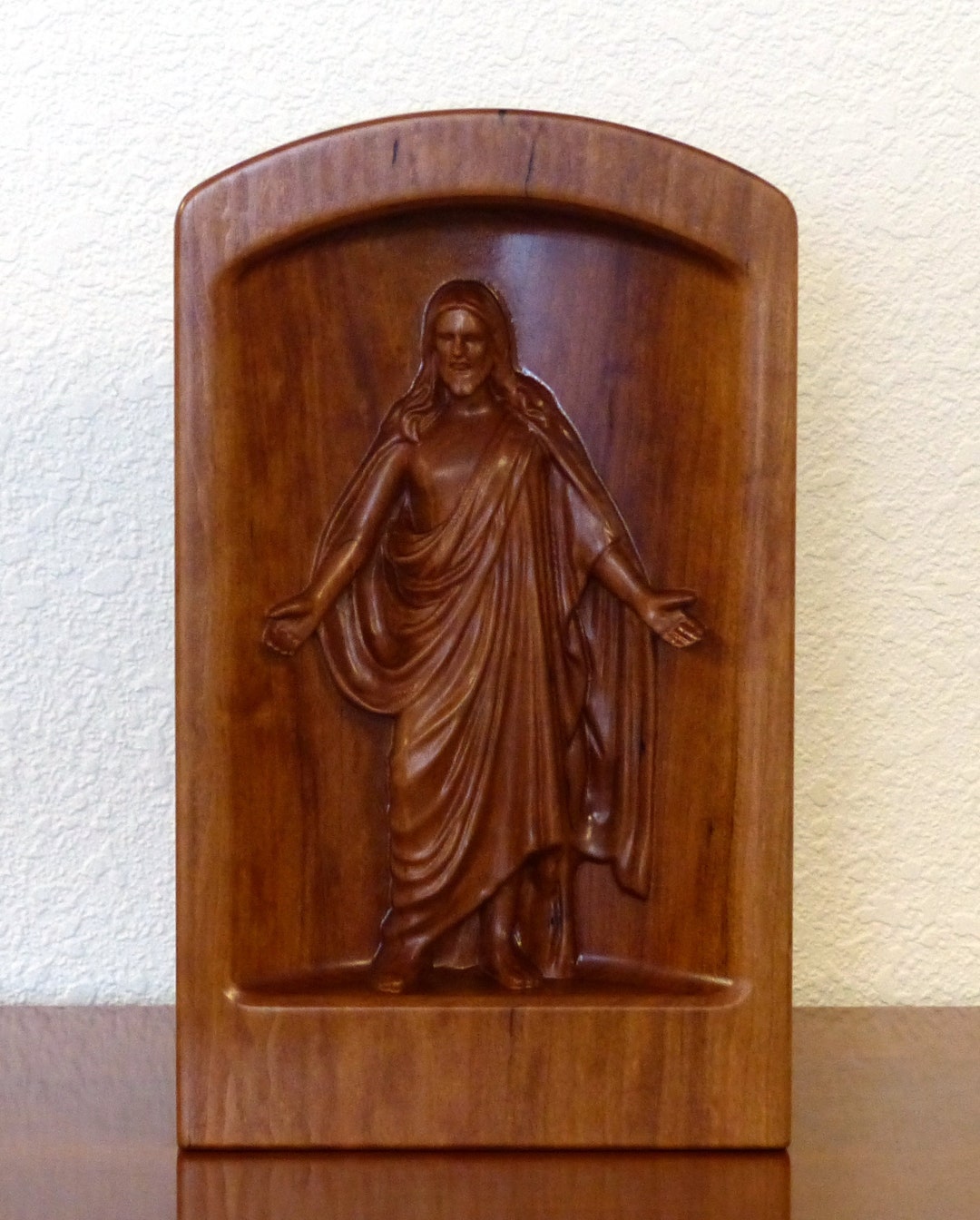 Christus Jesus Statue Table Top Wood Carving Sculpture - Etsy