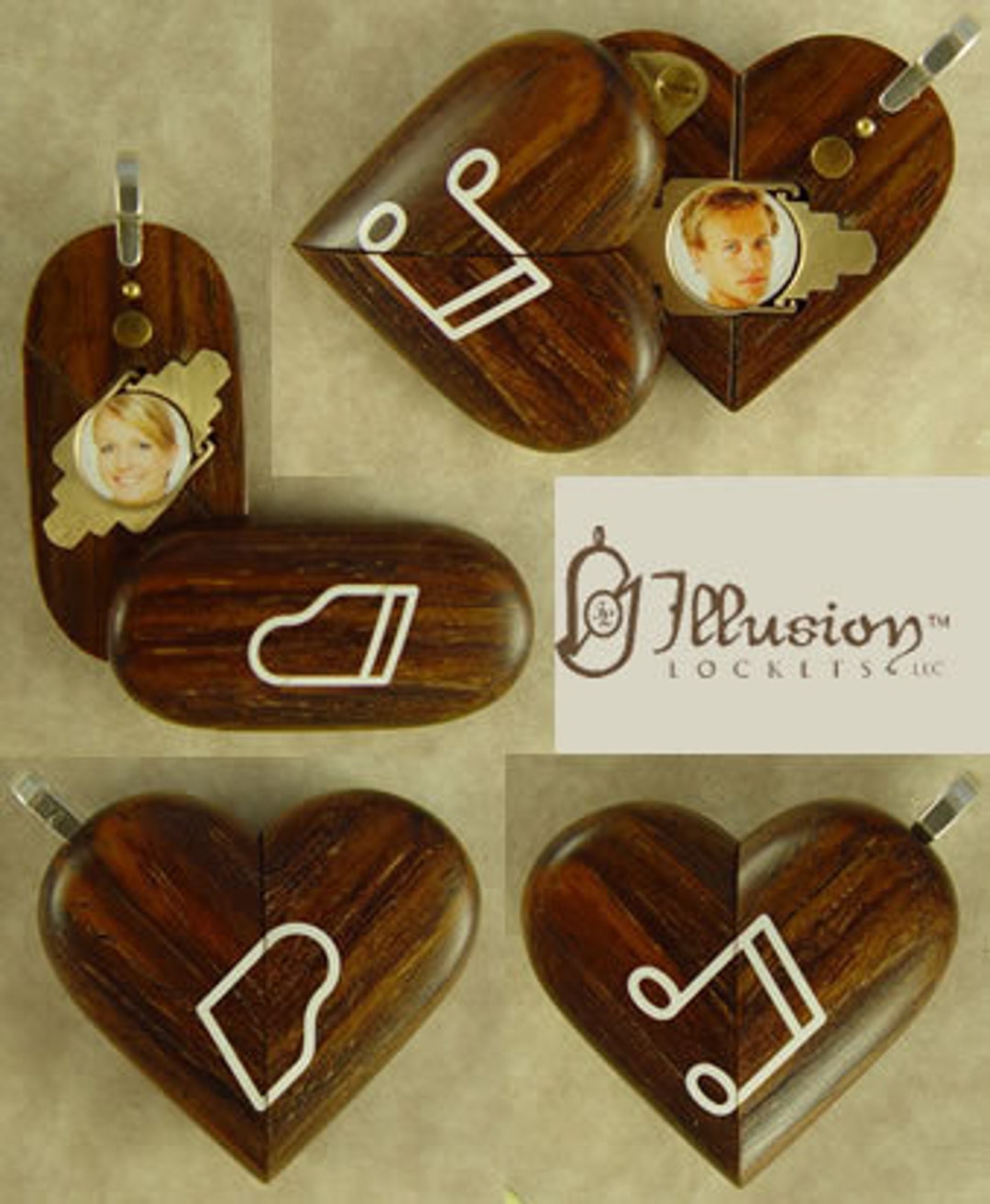 4190 Piano/music Note Illusionist Locket Pendant by Illusion Lockets - Etsy