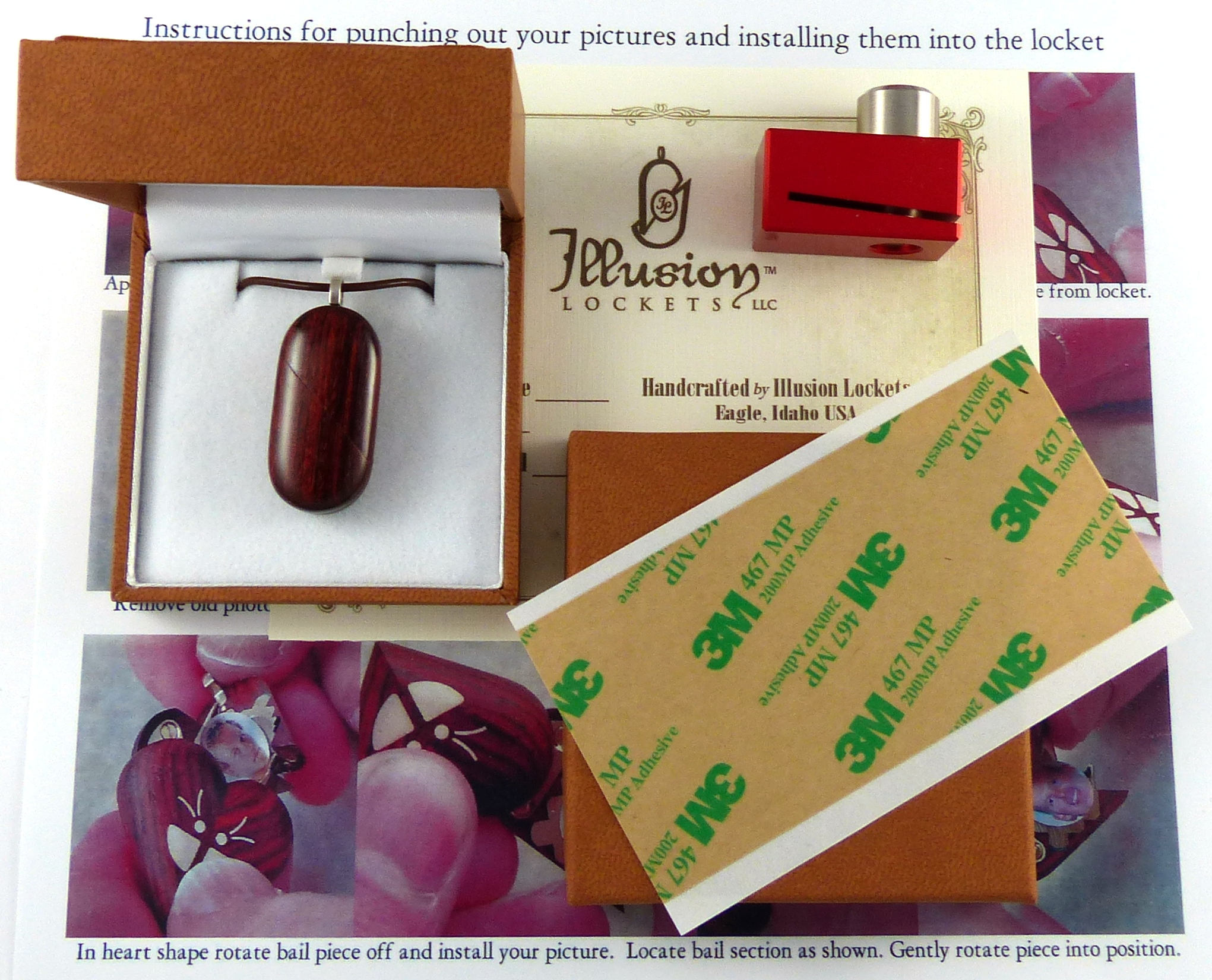 Illusionist Locket Thin Magic Heart Pendant by Illusion Lockets - Etsy