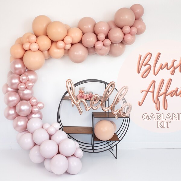 Blush Balloon Garland - Etsy