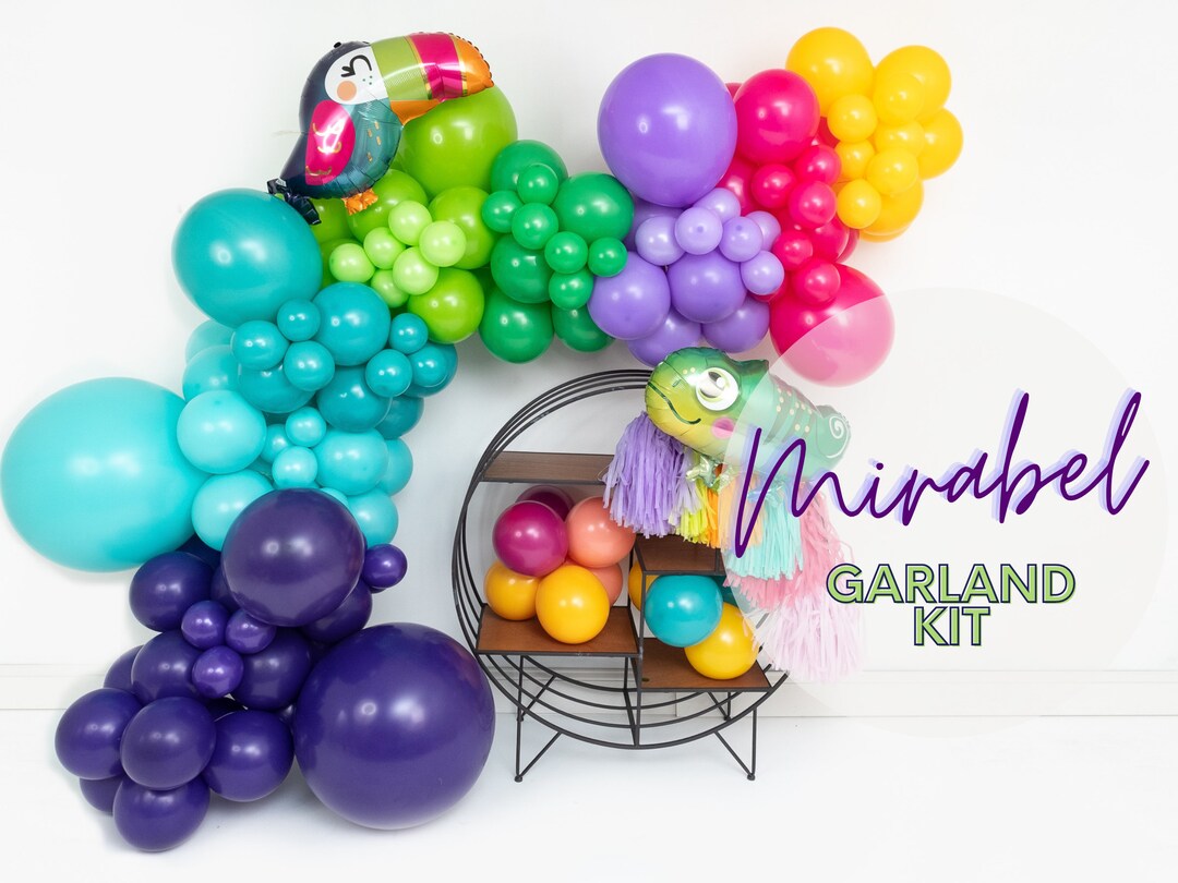 Mirabel - DIY Deluxe Balloon Garland Arch Kit - Encanto, Magic, Party ...