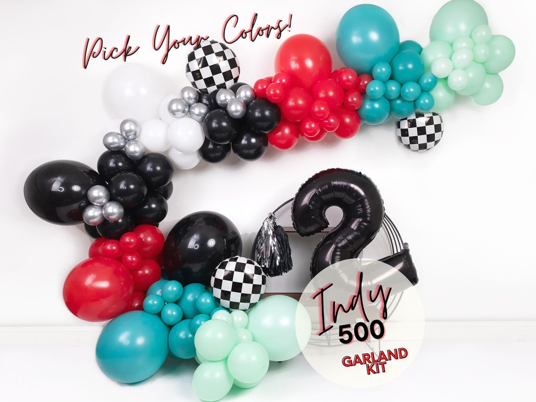Pick Your Colors Balloon Garland Kit Indy 500, 2 Fast and Furious, Race ...