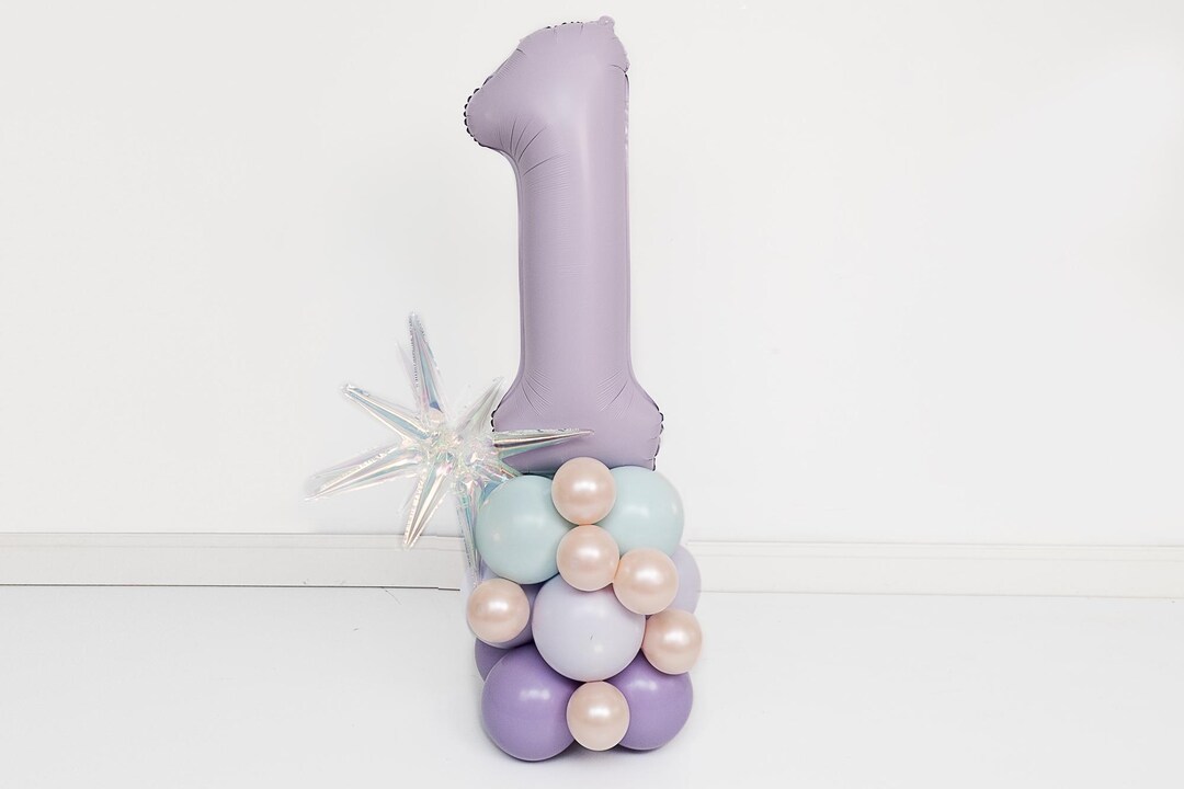 DIY Mermaid Balloon Tower Number Kit - Under the Sea Birthday Party ...