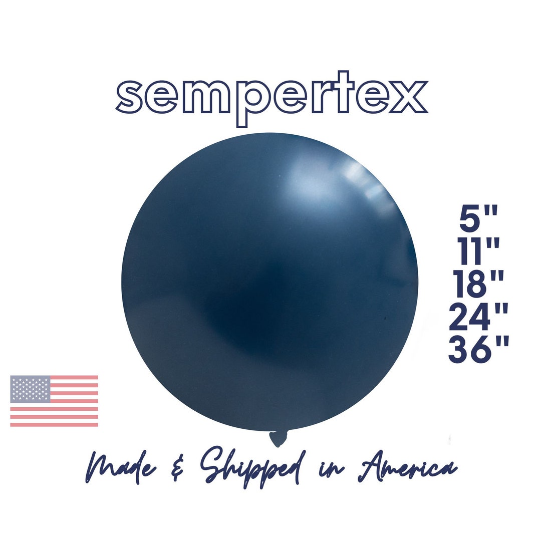 Matte Navy Blue SEMPERTEX Latex Balloon Bouquet | Baby Showers ...