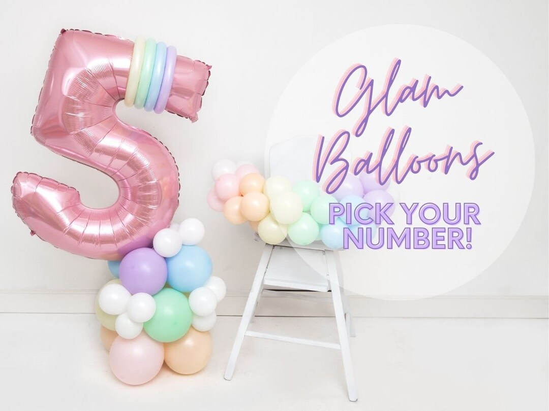 Pastel Rainbow Balloon Tower DIY Number Kit - Sempertex Latex Balloons ...