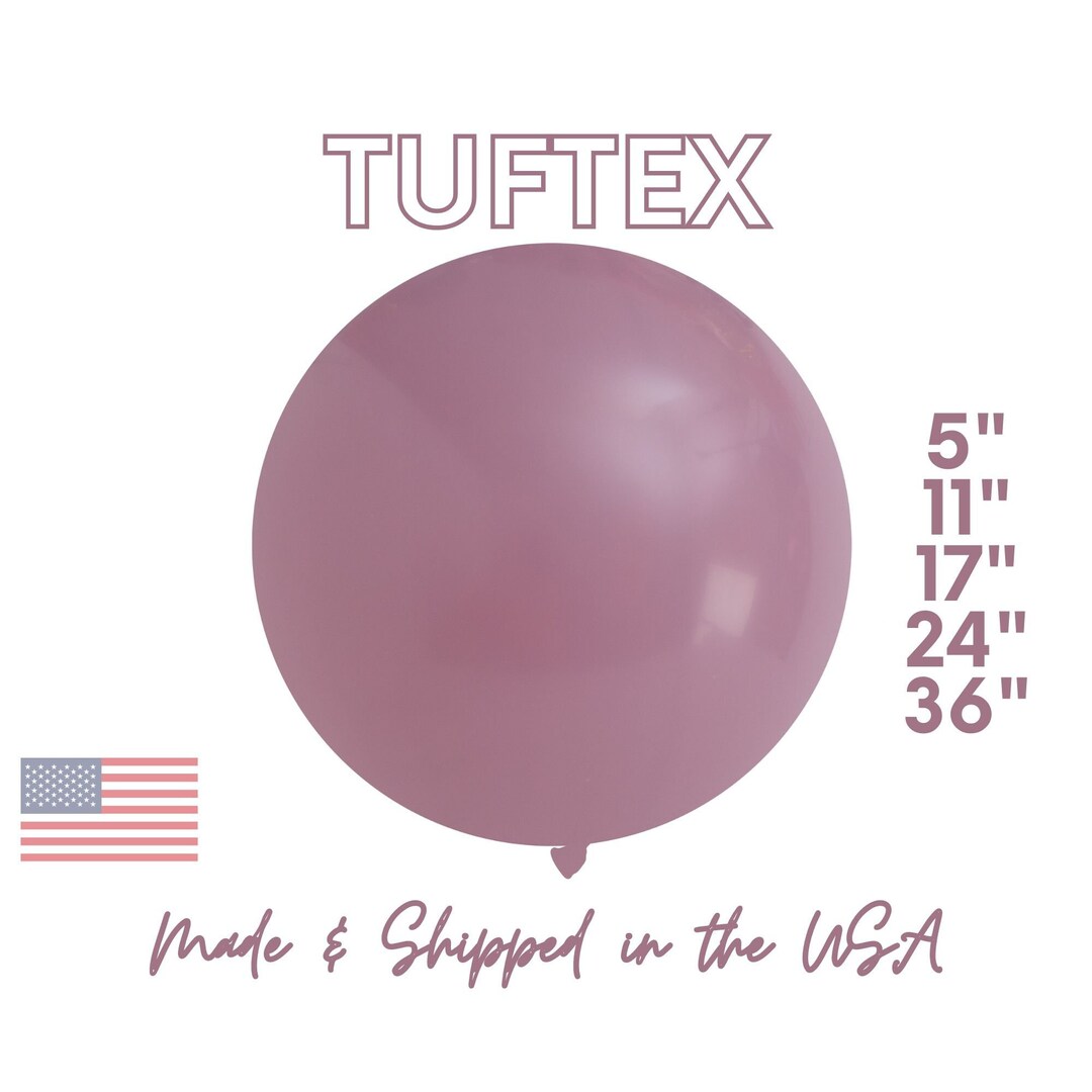 Canyon Rose Tuftex PREMIUM Latex Balloons 5", 11",17", 24 ...