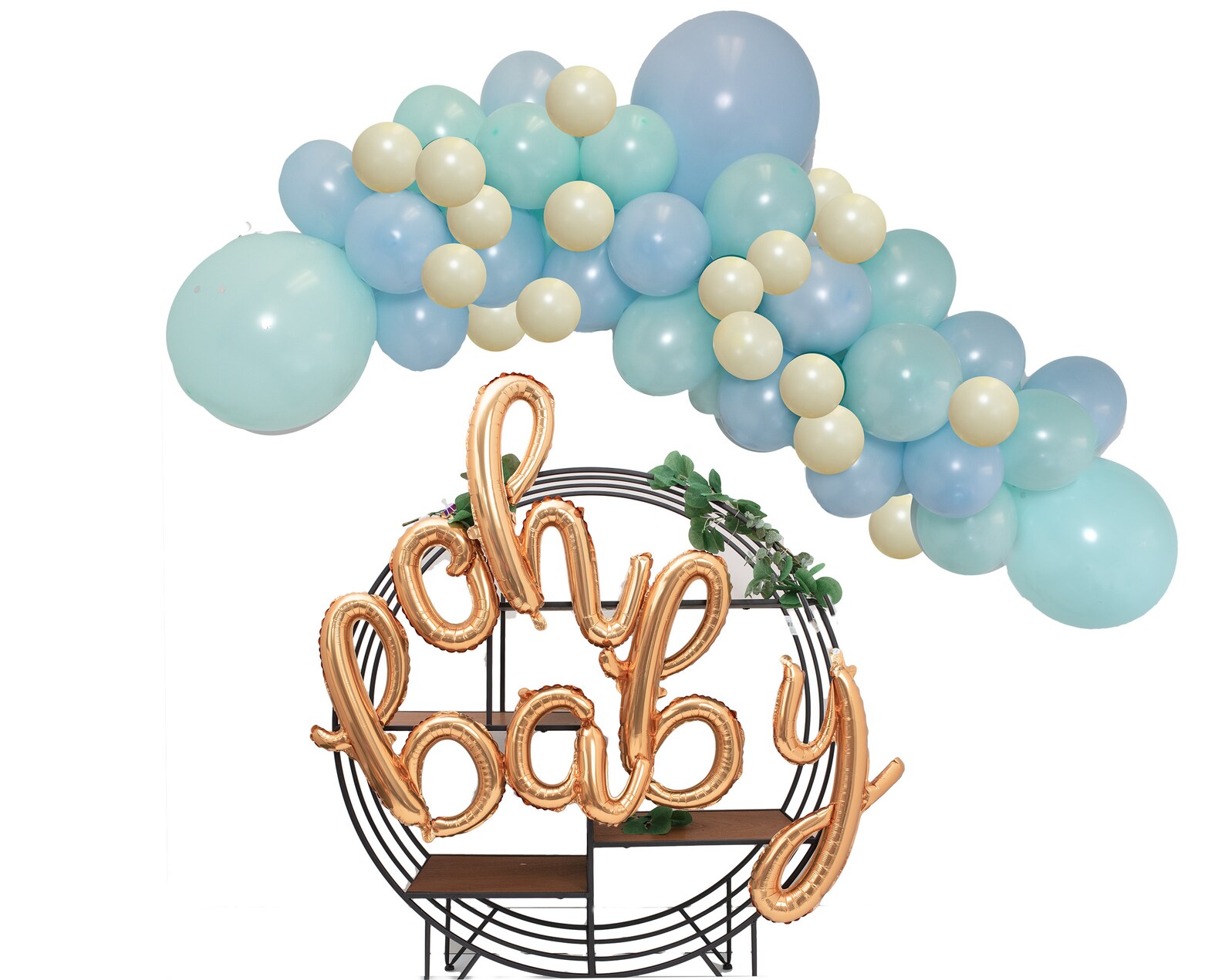 OH BABY Cursive Script Letters Mylar Foil Balloon Gold | Etsy