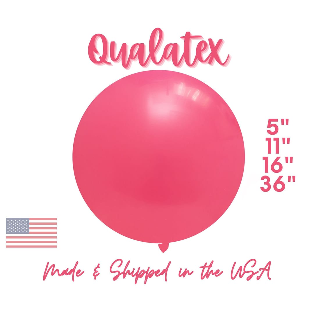 Rose Pink QUALATEX Latex Balloons Party Decor Grad Party, Baby Showers ...