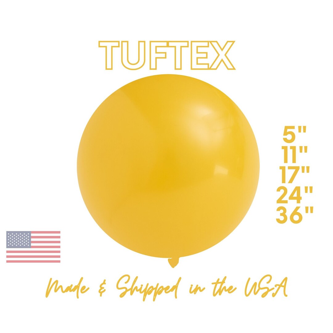 Mustard Yellow Tuftex Latex Balloons Premium Party Decor Birthday ...