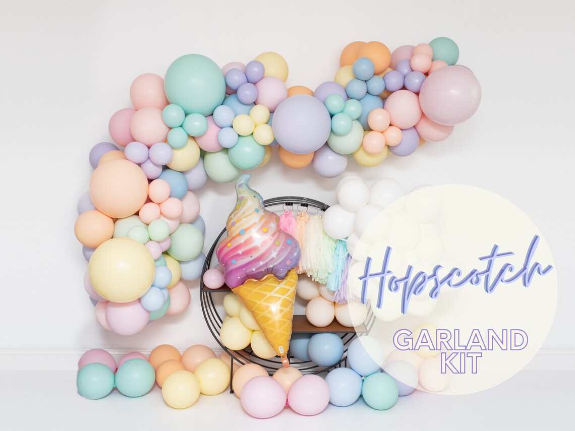 Hopscotch DIY Balloon Garland Arch Kit Chalk Matte Colors - Etsy