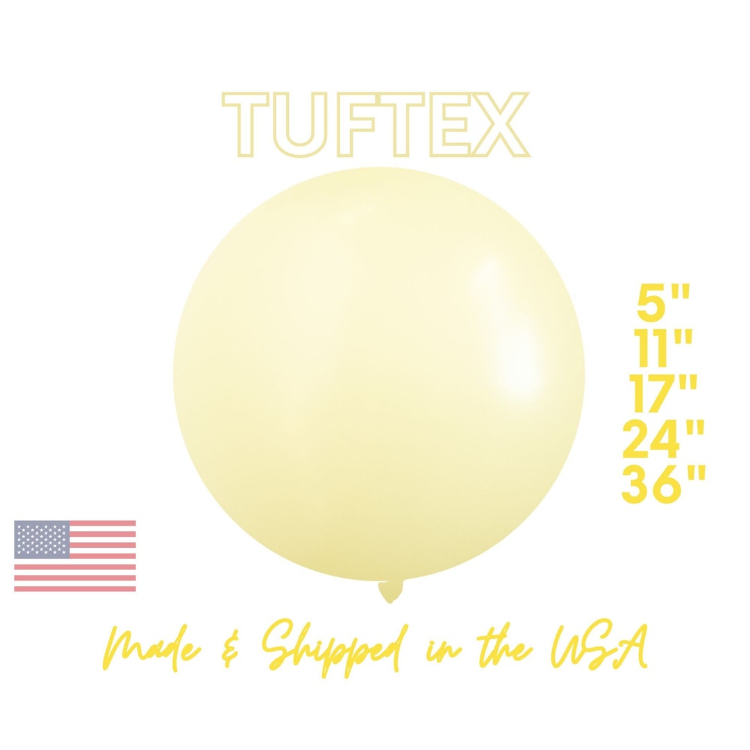 Lemonade Yellow TUFTEX Latex Balloons Premium Party Decor - Flower ...