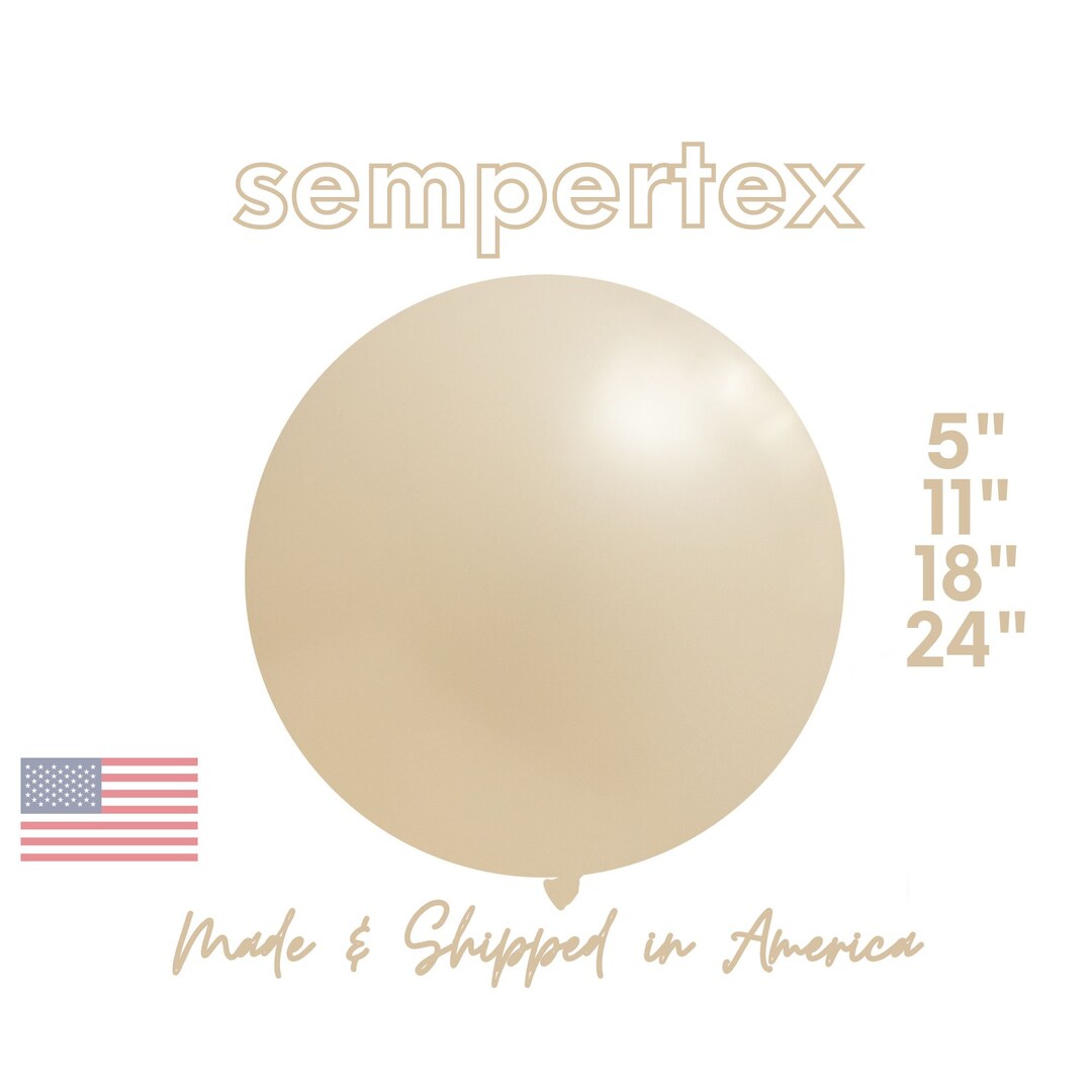 White Sand Sempertex Latex Balloons - Party Decor | Baby Showers ...