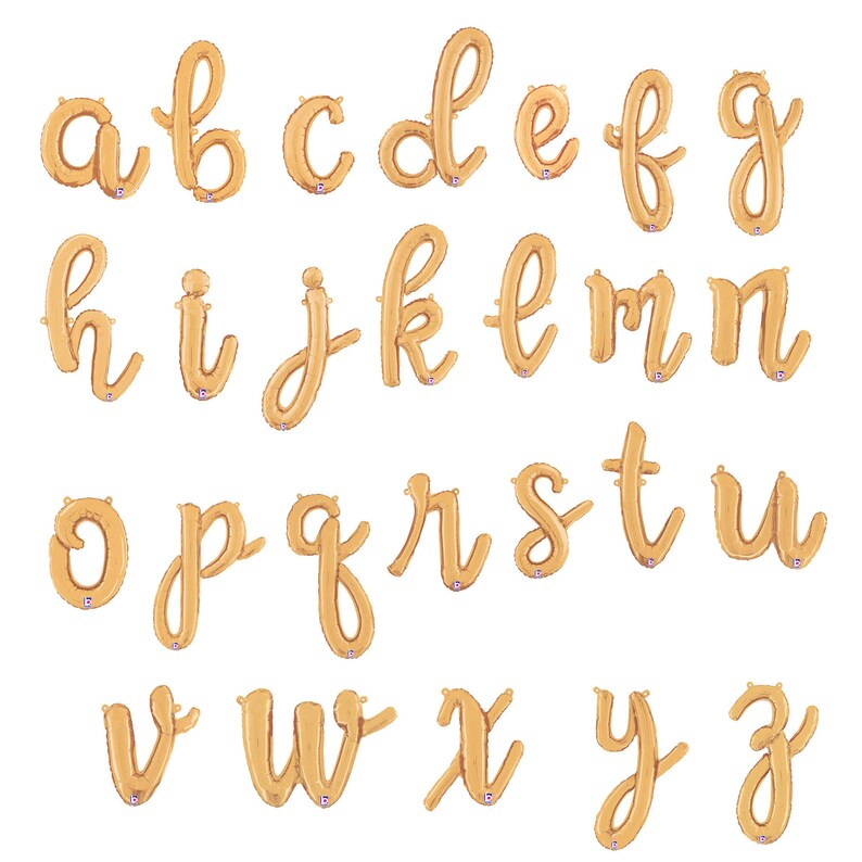 Oh Baby Cursive Script Letters Mylar Foil Balloon Gold - Etsy