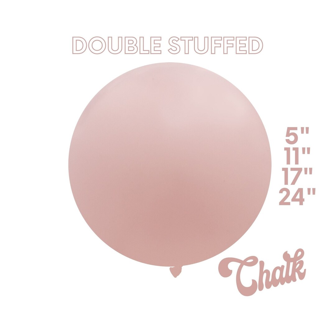 Chalk Dusty Pink | DOUBLE STUFF Matte Dusty Pink Latex Balloons ...