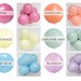 Spring Rainbw Mix TUFTEX Premium Eco Latex Balloons 5, 11,17,24 Pastel ...