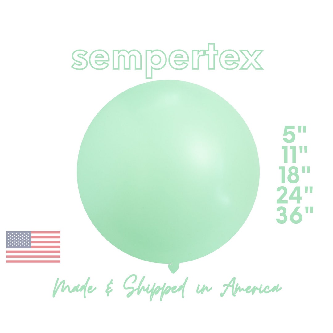 Pastel Mint Matte Green Sempertex Latex Balloons Party Decor | Boho ...