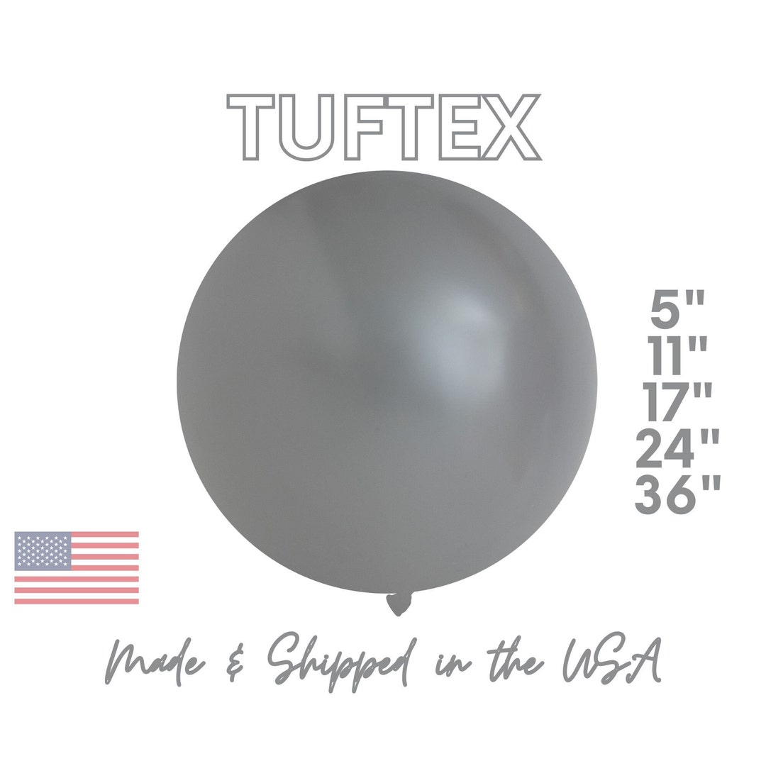 Smoke Gray - Tuftex Latex Balloons 5", 11",17",24" Premium Party Decor ...