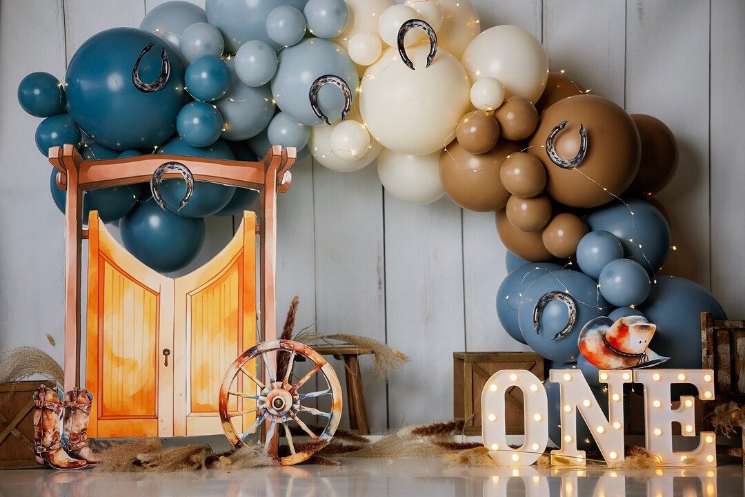 1st Rodeo Balloon Garland Arch Kit • How the West Was One • Cowboy ...