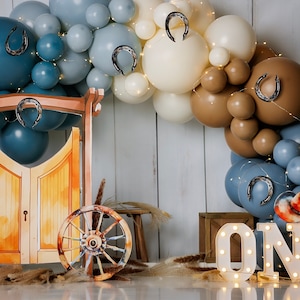 1st Rodeo Balloon Garland Arch Kit • How the West Was One • Cowboy ...