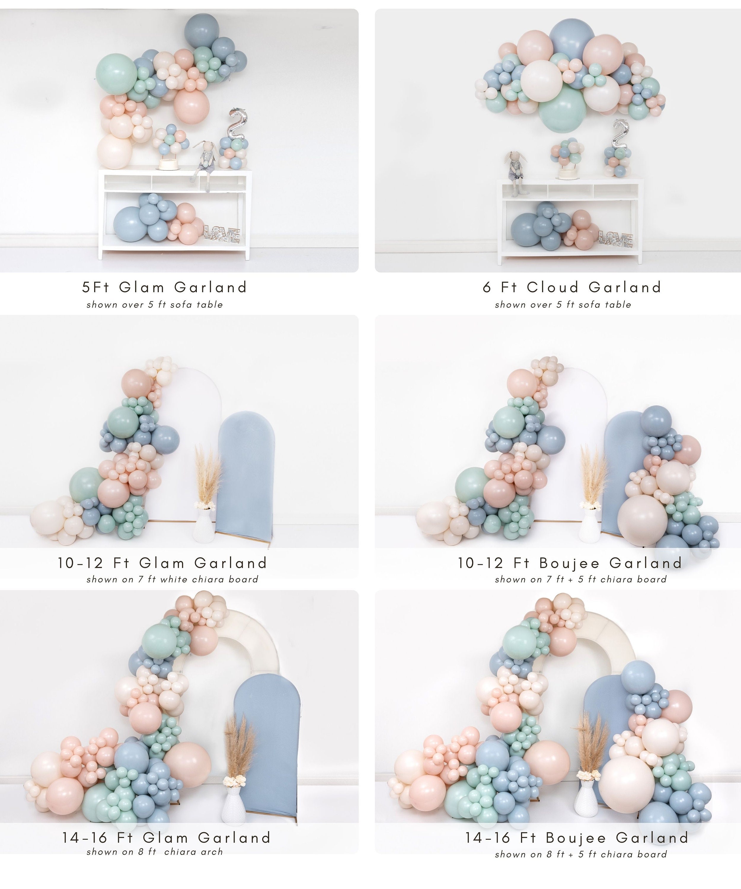 Frozen Ice Balloon Garland Arch Kit - Winter Onederland Balloons ...