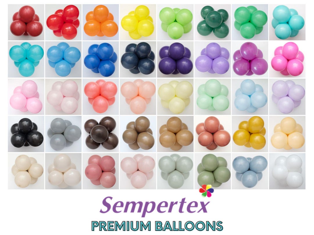 SEMPERTEX Premium Latex Balloons | Birthday, Baby Shower, Graduation ...