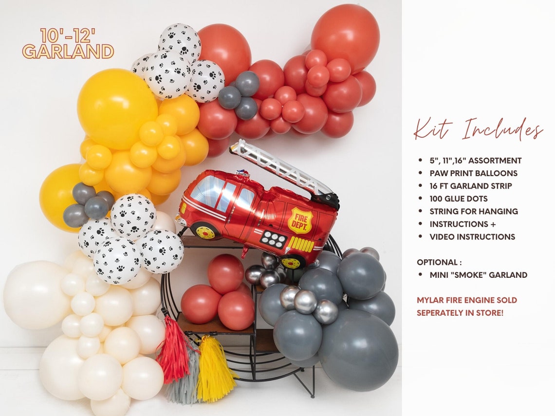 Ladder 03 DIY Glam Balloon Garland Arch Kit Vintage Fireman - Etsy