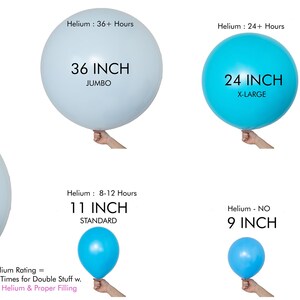 16 Inch Matte Chalk Colors Latex Party Balloons X-large - Etsy