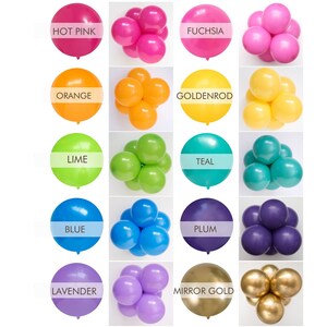 Fiesta Rainbow Balloons - Tuftex, Sempertex Premium Eco Latex Balloons ...