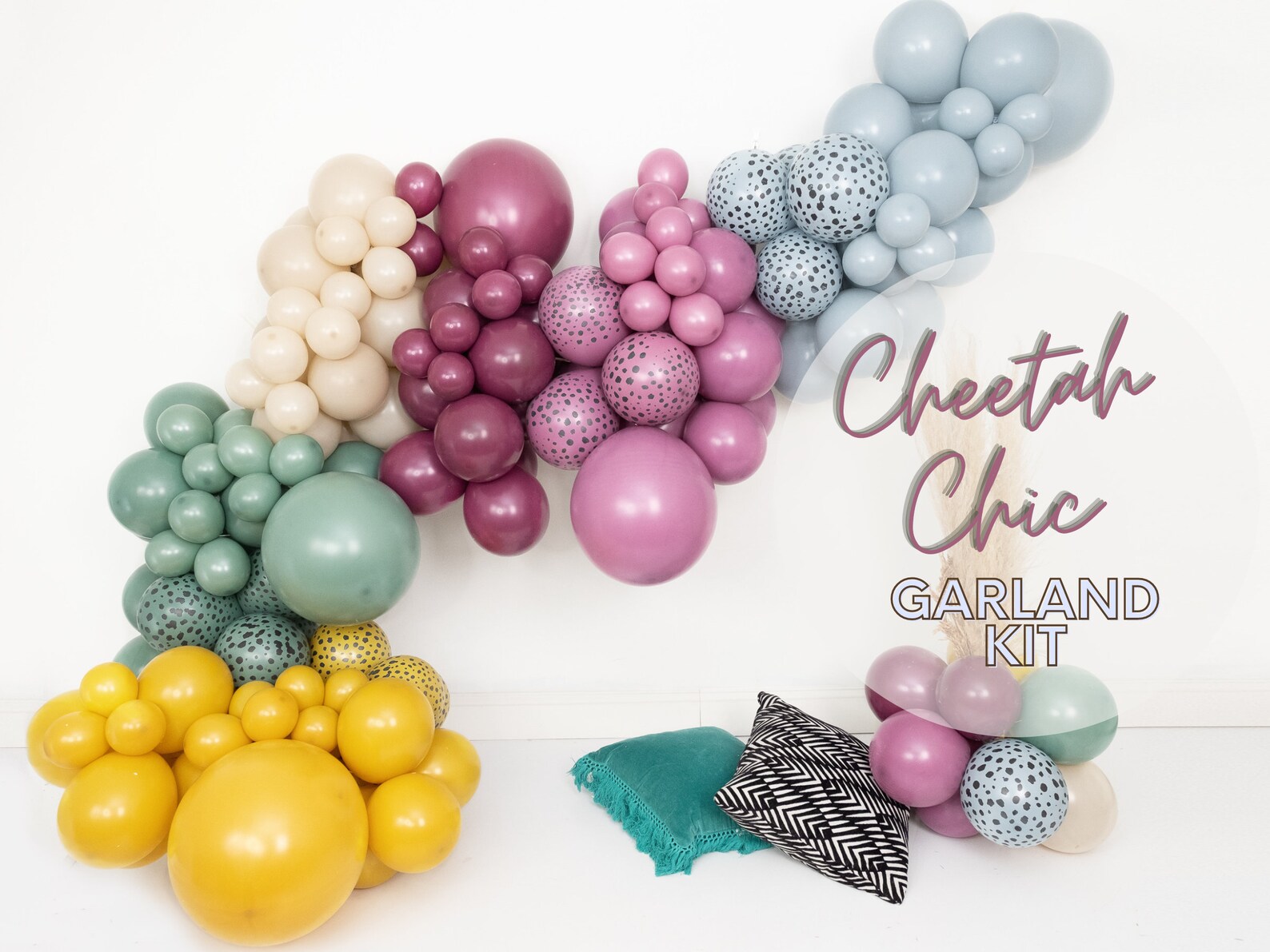 Cheetah Chic DIY Luxe Balloon Garland Arch Kit Boho - Etsy
