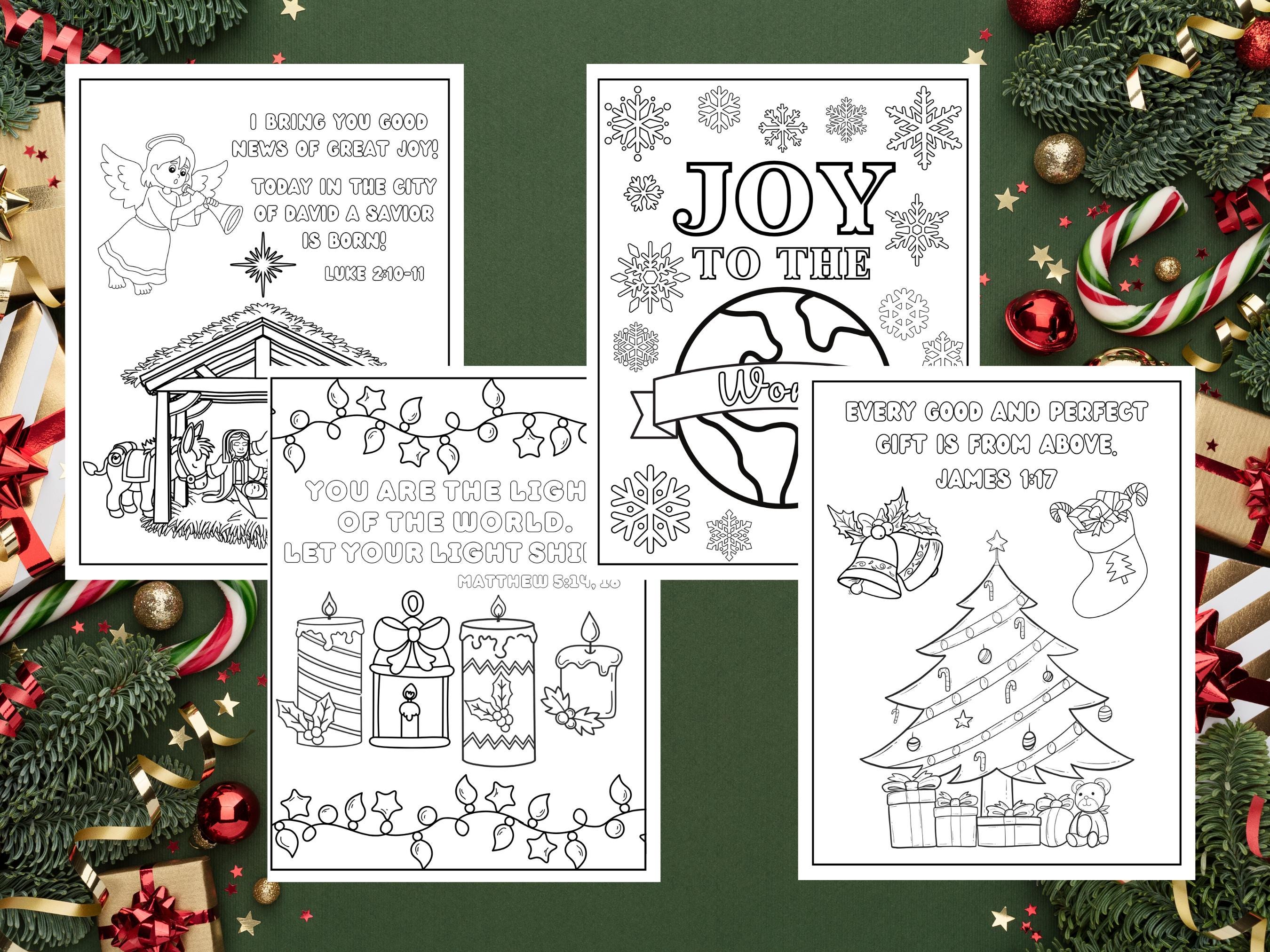 Christ-centered Christmas Coloring - Etsy
