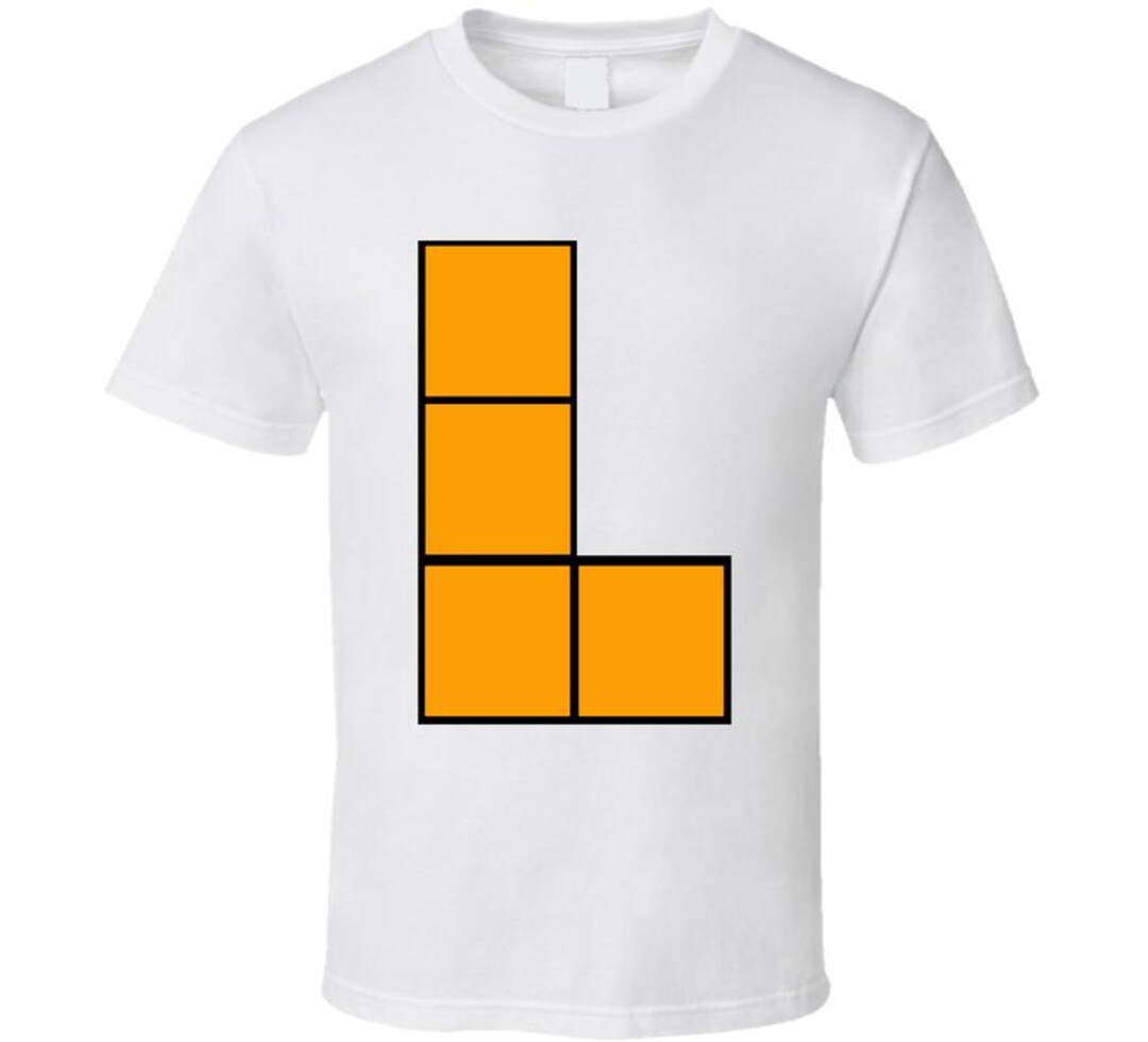 Tetris Blocks L Shape Group Halloween Costume T Shirt - Etsy
