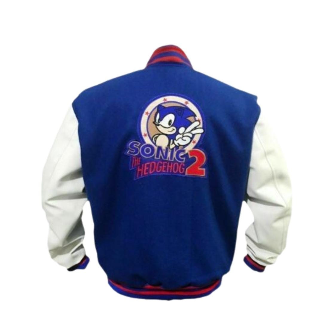 Sonic the Hedgehog 2 Men's Varsity Jacket-sega Sonic Letterman Bomber ...