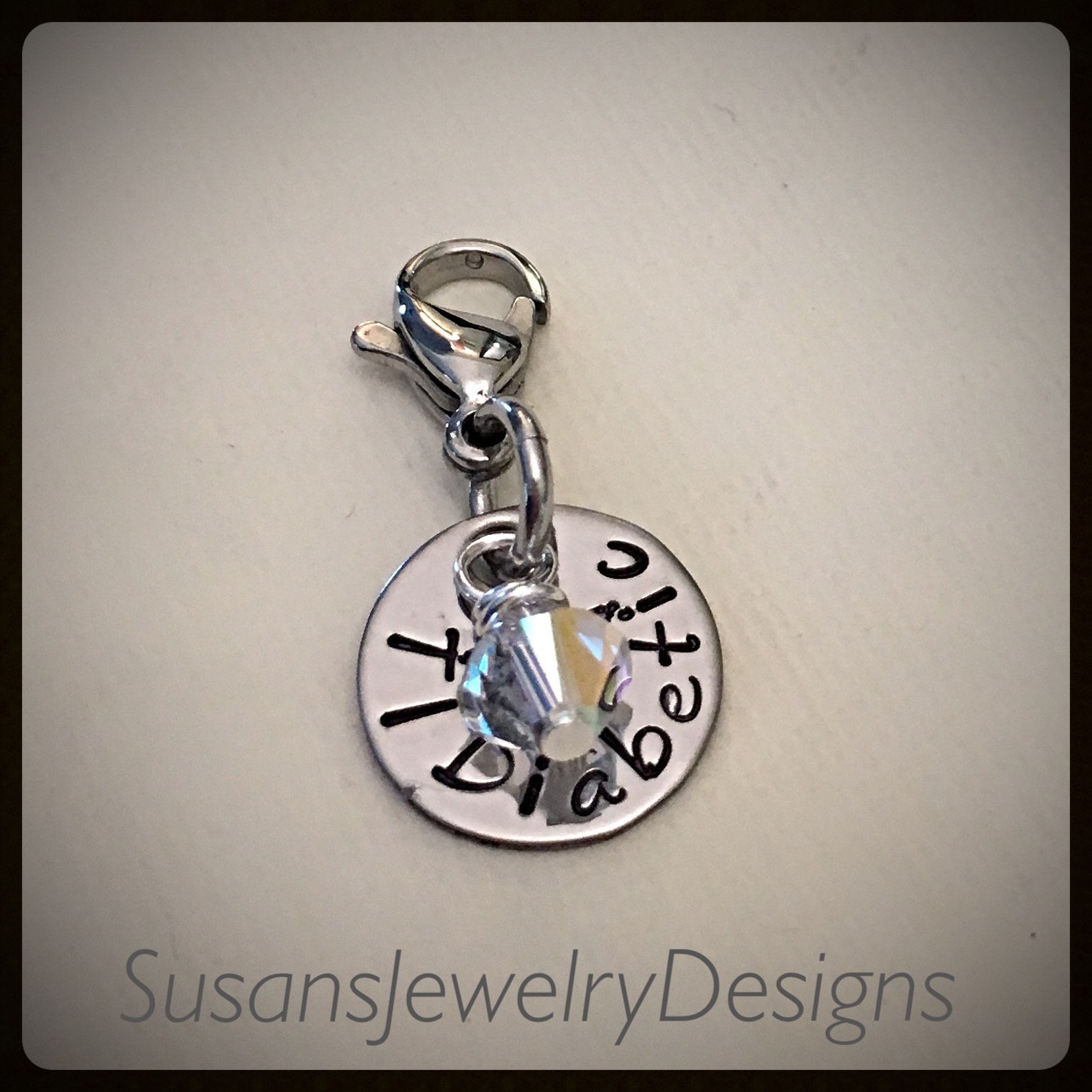 Custom Medical Alert Clip on Charm Medical ID Clip Stainless | Etsy