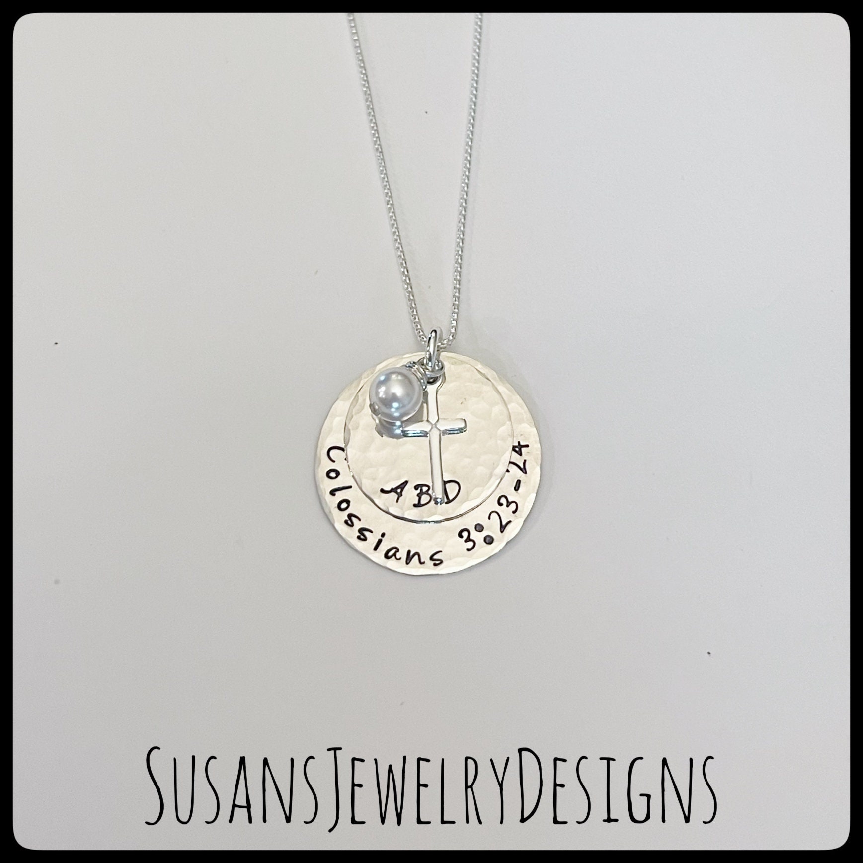 Custom Confirmation Necklace, Cross Necklace Christian Gift, Gift for ...