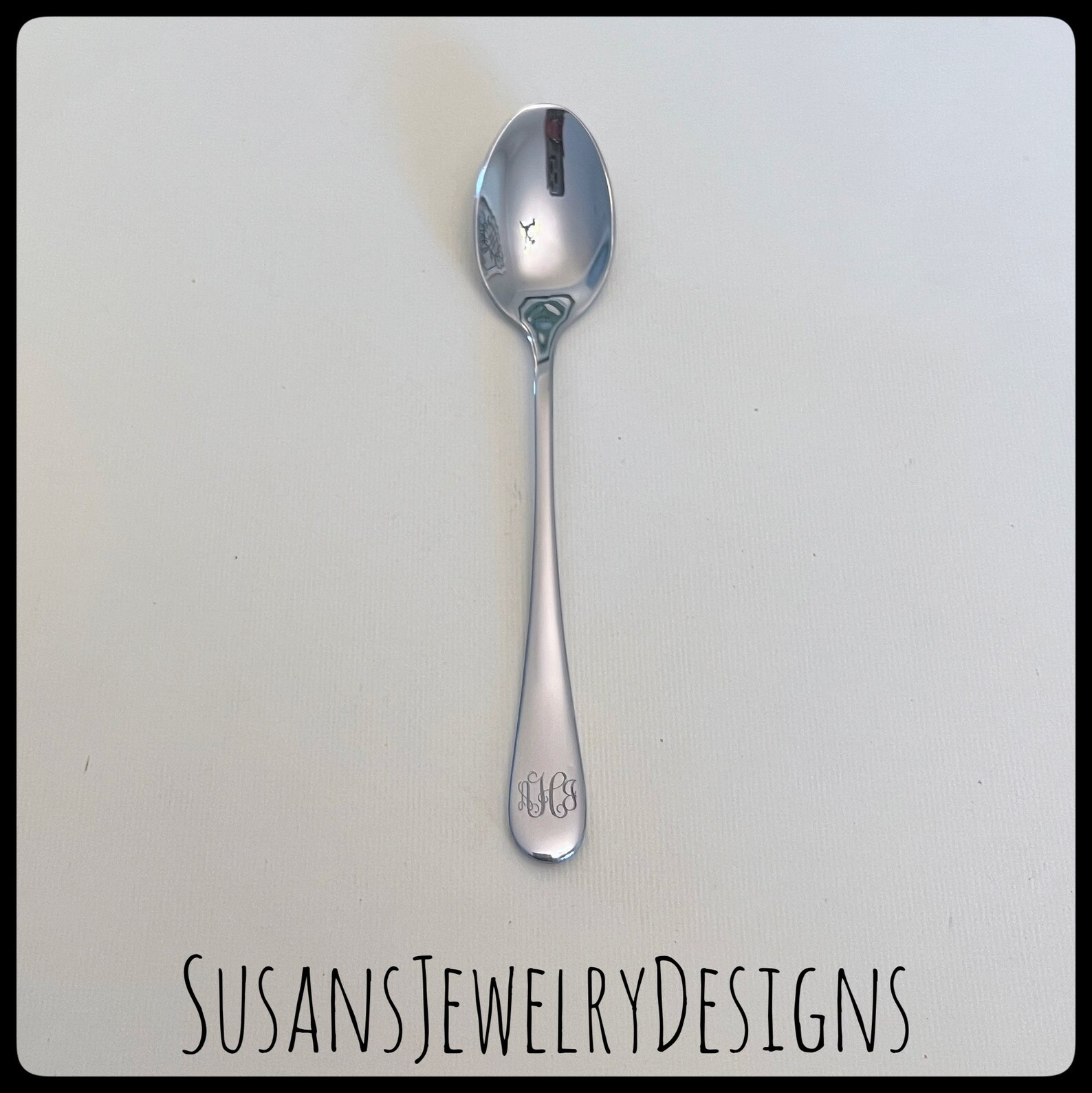 Engraved Baby Spoon With Date on Back Monogram Baby Shower - Etsy