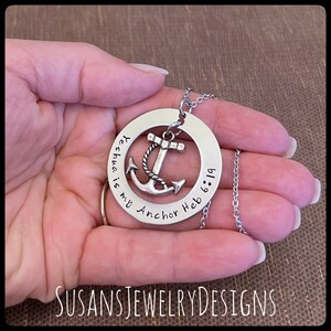 Yeshua is My Anchor Necklace, Anchor Jewelry, Personalized Gift for Her ...
