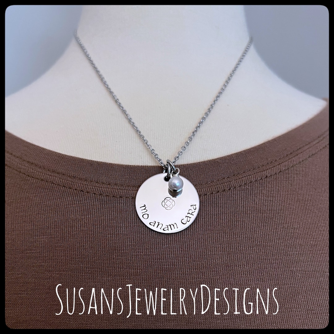 Mo Anam Cara Necklace, Celtic Jewelry, Stainless Steel Pendant, Celtic ...
