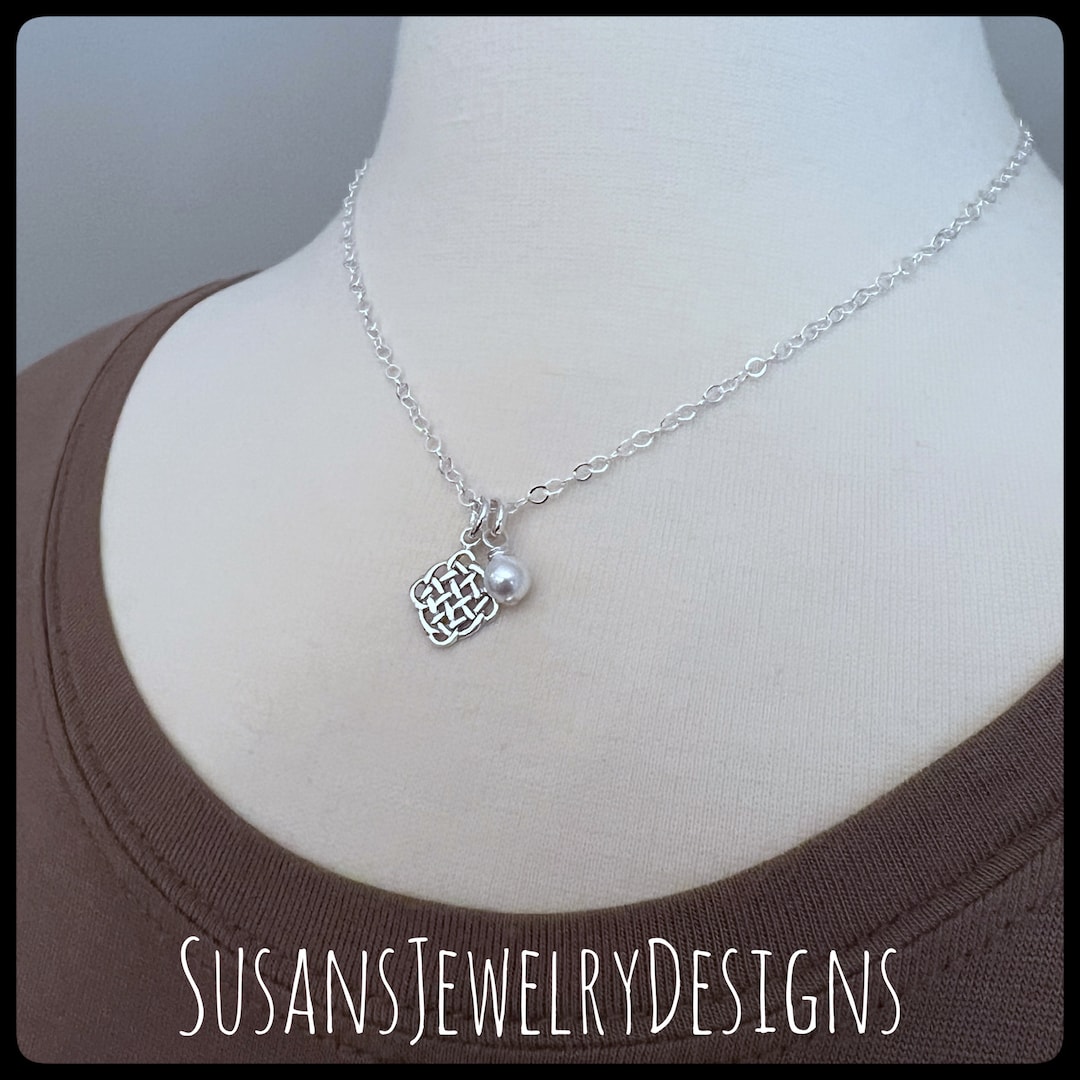 Anam Cara Necklace, Celtic Jewelry, Sterling Silver Pendant, Celtic ...