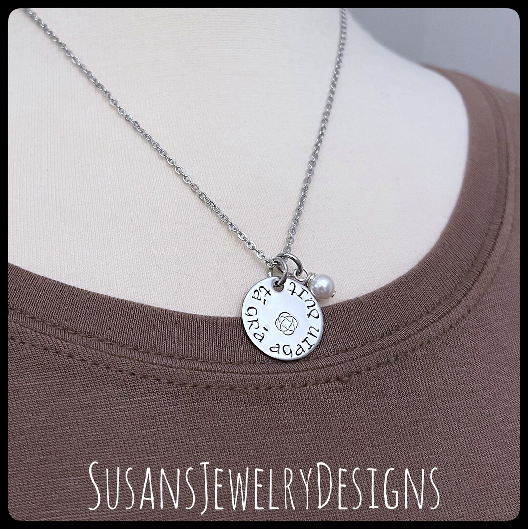 I Love You Celtic Necklace, Ta Gra Again Duit, Gaelic Jewelry ...