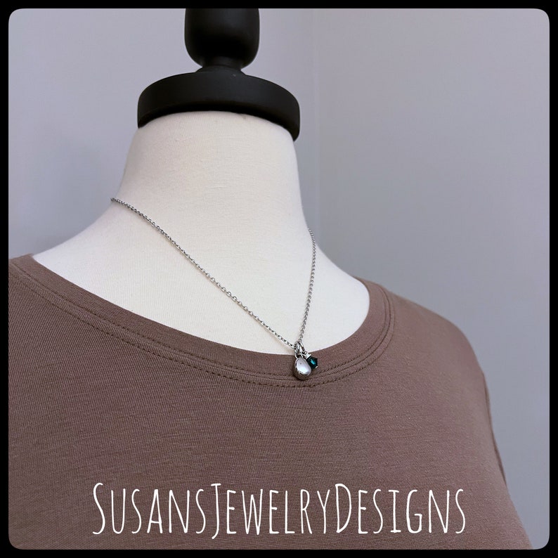 Custom Tiny Teardrop Urn Necklace, Stainless Steel, Memorial, Cremation ...