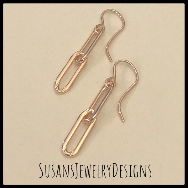 Paperclip Earrings - Etsy