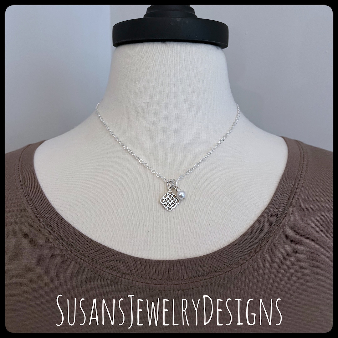 Anam Cara Necklace, Celtic Jewelry, Sterling Silver Pendant, Celtic ...