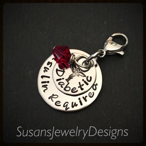 Custom Medical Alert Clip on Charm Medical ID Clip Stainless - Etsy