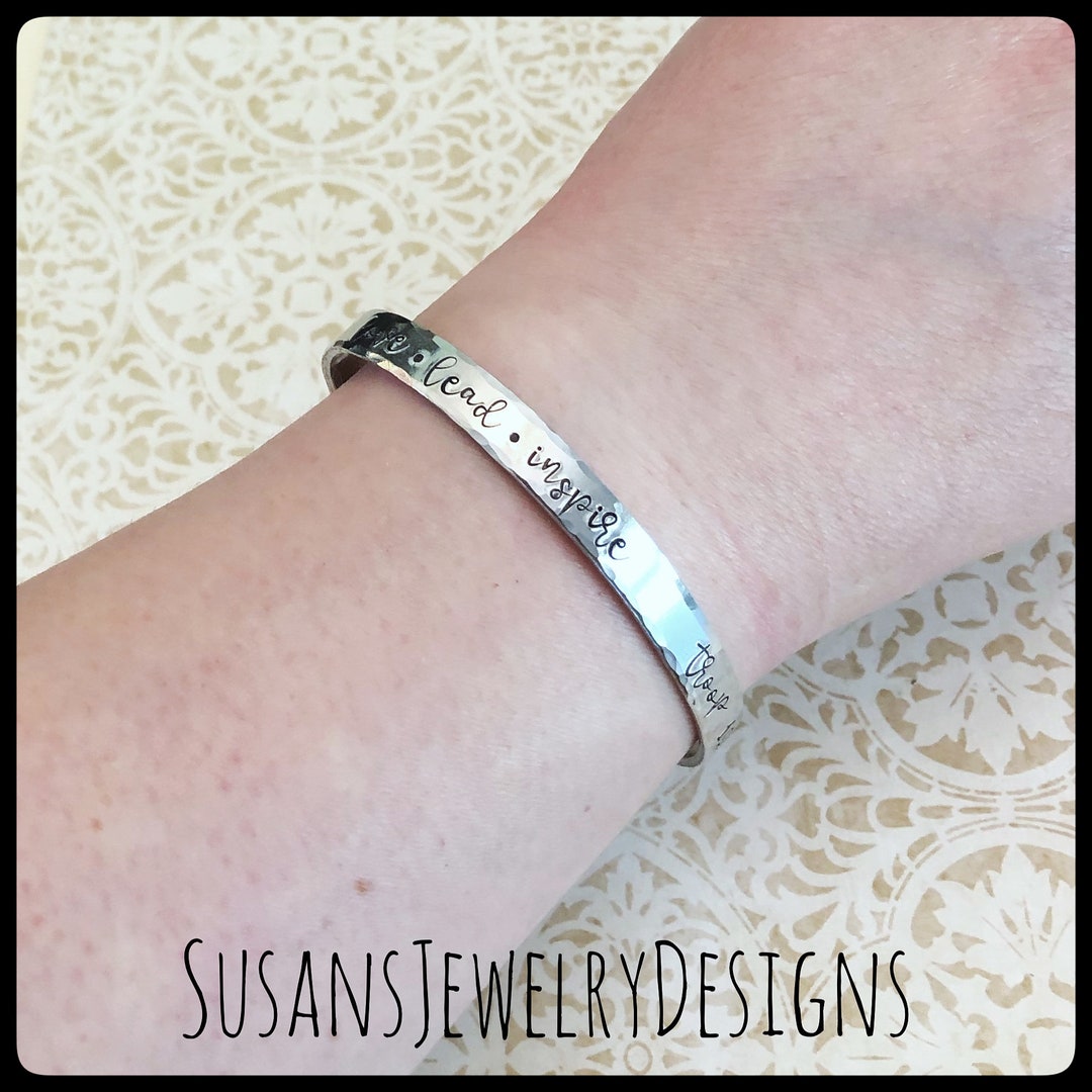 Scout Cuff Bracelet, Troop Bracelet, Bridging Necklace, Scout Jewelry ...