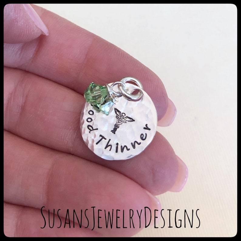 Medical Alert Pendant Disc sterling silver medical id | Etsy