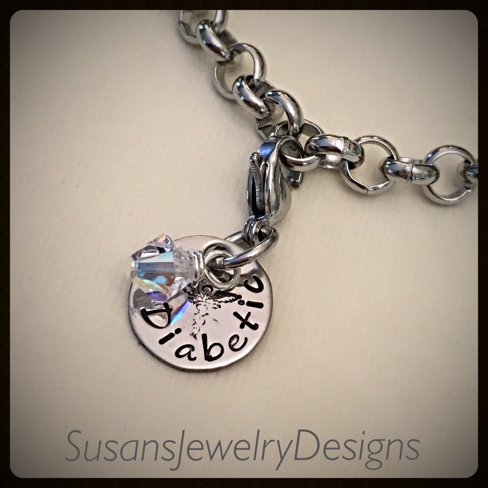 Custom Medical Alert Clip on Charm Medical ID Clip Stainless | Etsy