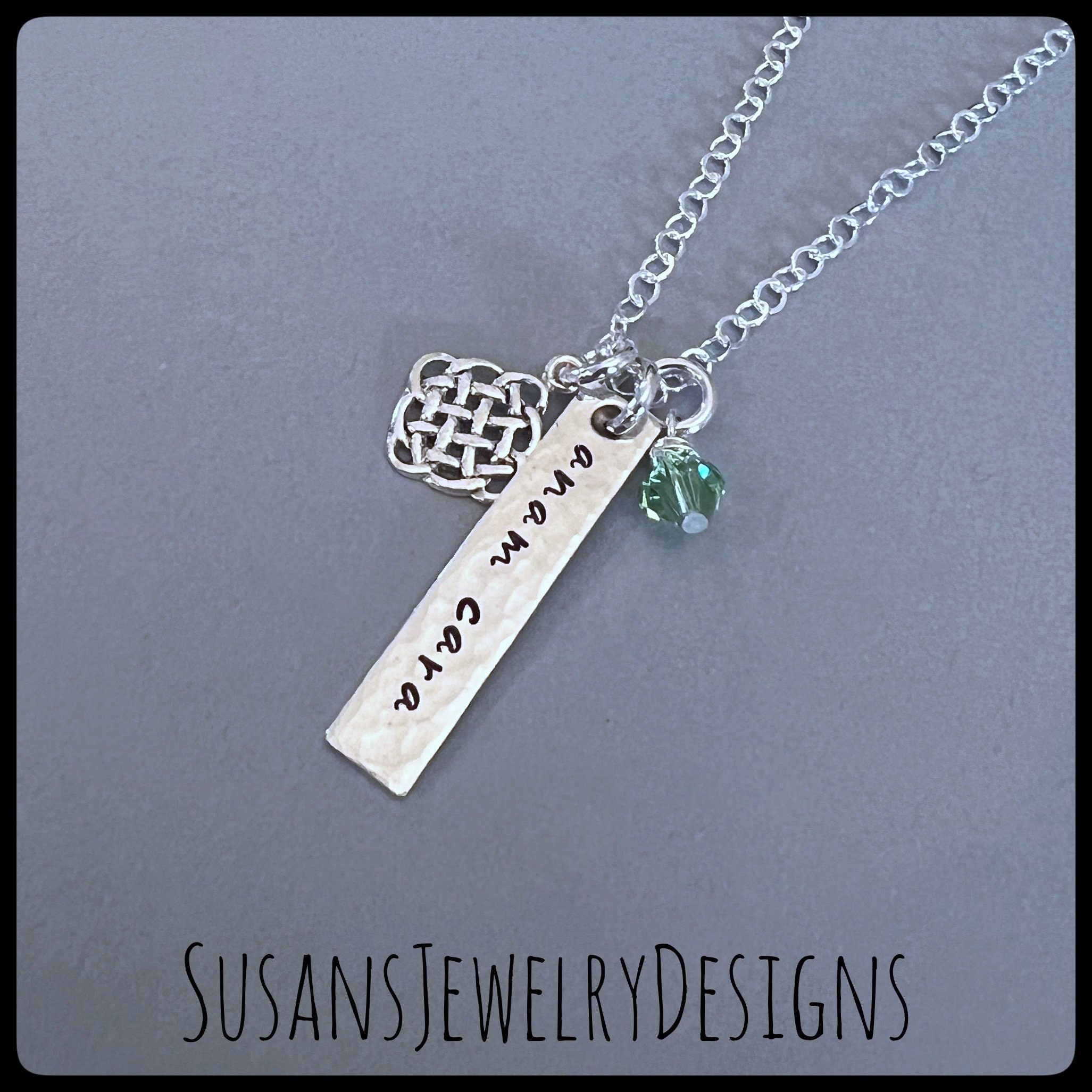 Anam Cara Necklace, Celtic Jewelry, Sterling Silver Pendant, Celtic ...