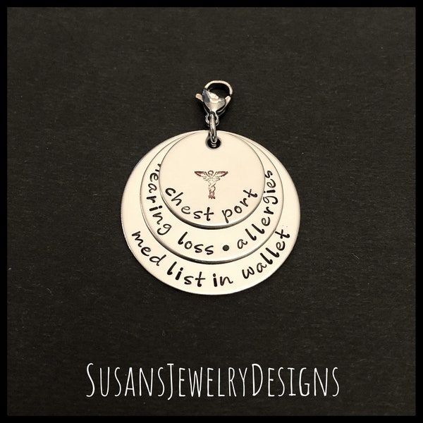 Medical Alert Charm - Etsy