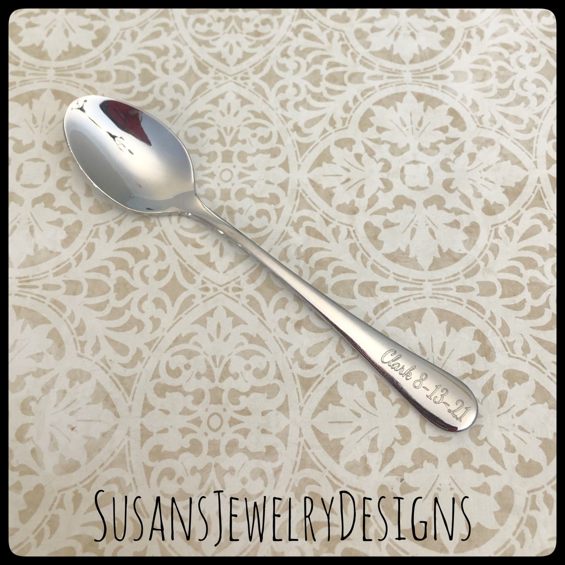 Custom Engraved Baby Spoon, Shower Present, New Mom, Personalized ...