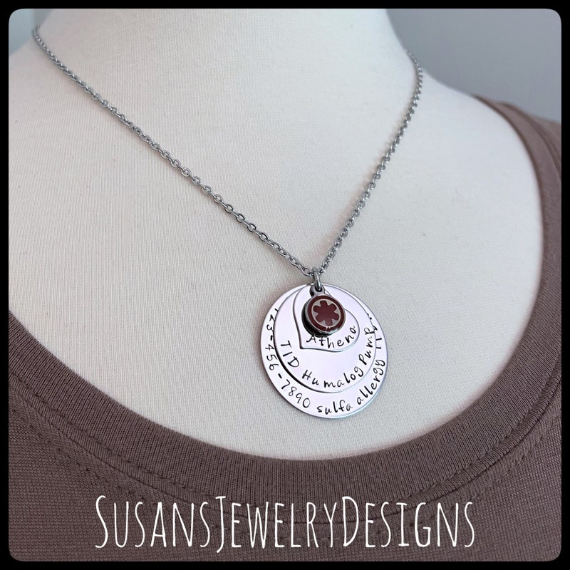 Medical Id Necklace - Etsy